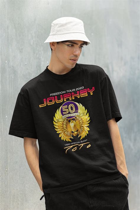Journey Freedom Tour 2023 Journey 50th Anniversary T Shirt Rock Tour 2023 Merch Sold By Thien
