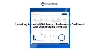 GA Content Performance Dashboard Template PPTX