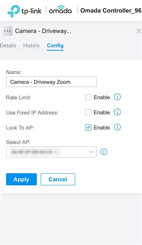 Locking To EAP R TPLink Omada