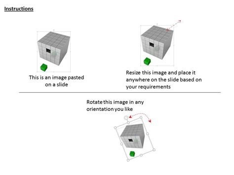 Cubes Block With Individual Green Cube Ppt Slide Image Graphics
