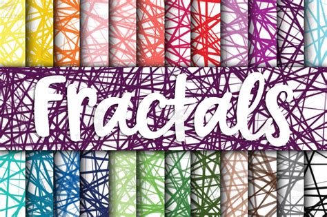 Digital Paper Fractals By Teach Simple
