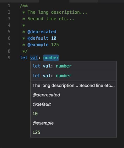 Feature Request Doc Block Annotations Vscode Typescript · Issue