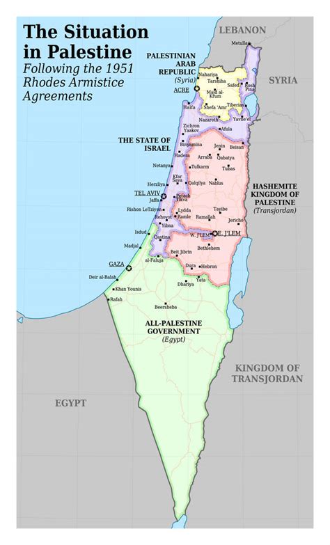 The Situation In Palestine As Of March 1951 By Alternatehistory87 On