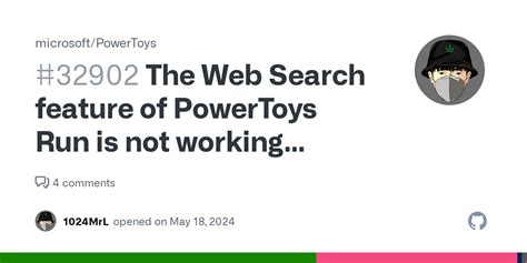 The Web Search Feature Of Powertoys Run Is Not Working Properly · Issue