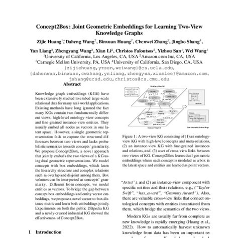 Concept2box Joint Geometric Embeddings For Learning Two View Knowledge Graphs Acl Anthology