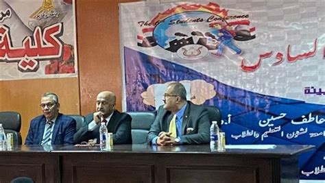 نائب رئيس جامعة الزقازيق يشهد فعاليات المؤتمر الطلابى السادس بكلية العلوم