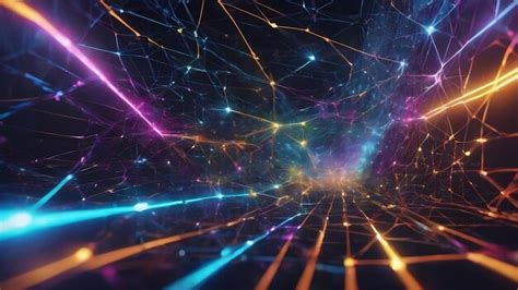 Premium Ai Image Global Network Connections Abstract Neural Networks Cyberspace Futuristic