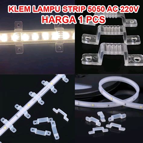 Jual Lem Led Strip Transparan Klem Tutup Lampu Led Strip Bening Harga Pcs Shopee Indonesia
