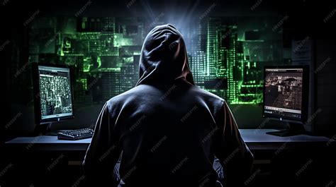 Premium Ai Image Portrait Of Anonymous Robotic Hacker Concept Of Hacking Cybersecurity