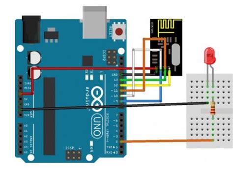 Arduino Ile Nrf24l01 Wireless Modül İle Led Kontrolü Donanım Plus