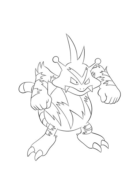Printable Electabuzz Coloring Pages