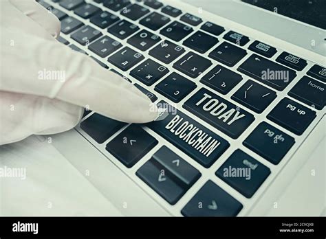 Conceptual Hand Writing Showing Blockchain Concept Meaning Digital