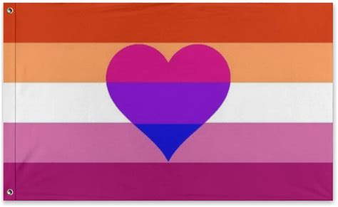 Biromantic Lesbian Pride Flag 3x5fts Lgbtqia Gender