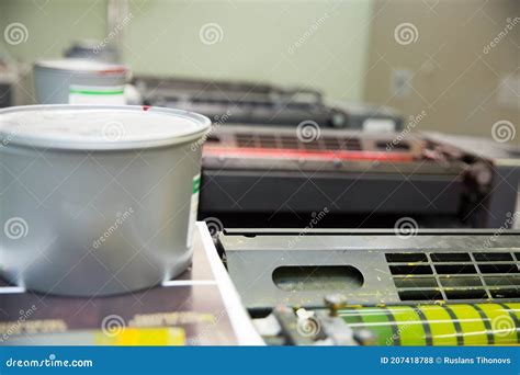 Printing Process Offset Ink Color Industry Media Concept Stock Photo Image Of Industry