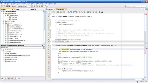 am getting error on the 6th line of the following code in java netbeans