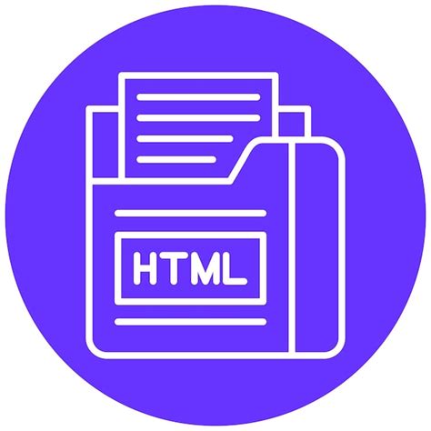 Premium Vector Vector Design Html File Icon Style