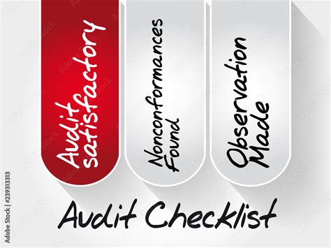 Audit Checklist Business Concept Background Stock Vector Adobe Stock