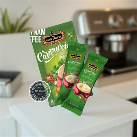 Jual King Coffee Cappuccino Coconut Flavior 12 Sticks Shopee Indonesia
