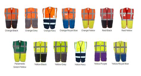 Hi Vis 2 Tone Coloured Executive Vest Enhanced Visibility And Functional