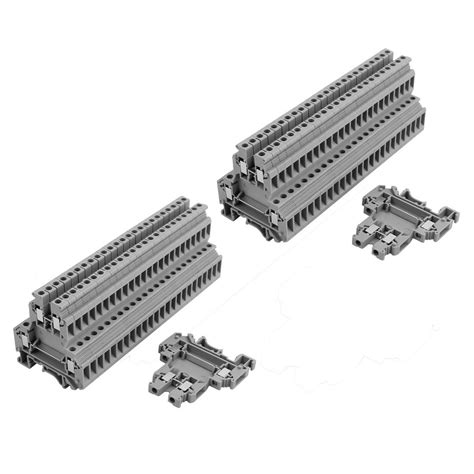 Sourcingmap 50pcs Ukk5 Din Rail Mount Double Level Terminal Block 600v