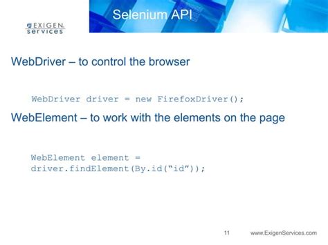 Introduction To Selenium Web Driver Pptx