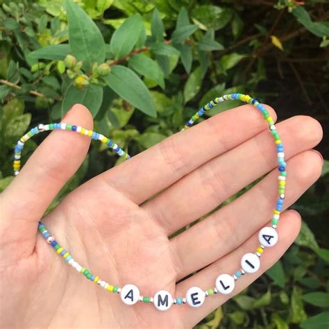 Чокер з літерами з бісеру — ціна 70 грн у каталозі Чокери Купити аксесуари за доступною ціною на