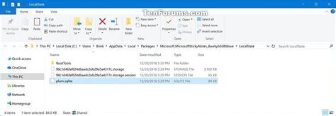 backup and restore sticky notes in windows 10 tutorials