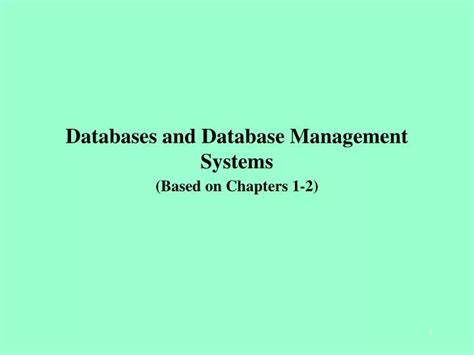 Ppt Databases And Database Management Systems Powerpoint Presentation Id3714229
