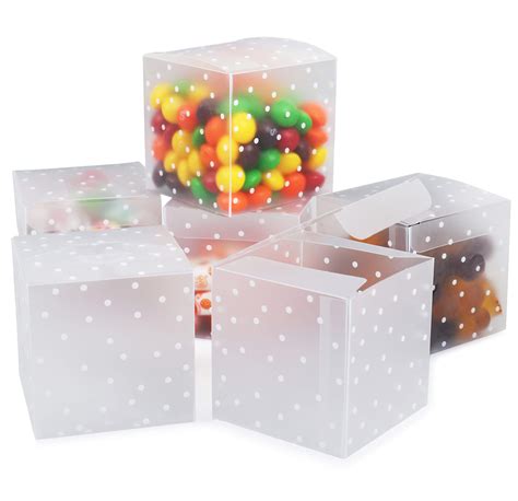 Clear Acrylic Favor Boxes Pastry Chefs Boutique 36212 Clear Plastic
