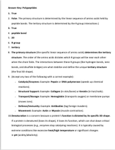 Polypeptides 100 Editable By Callmehumanornot Tpt