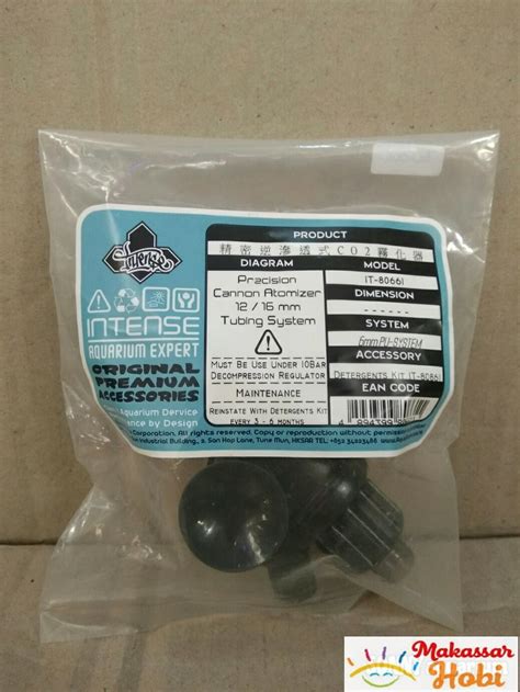 Jual Intense Inline Precision Cannon Atomizer 12 16 Diffuser CO2 Aquascape Makassar Hobi