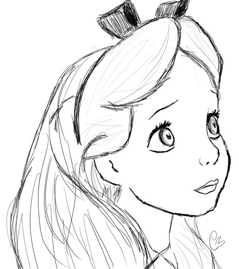 Alice In Wonderland Disney Characters Drawings