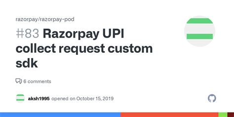 Razorpay Upi Collect Request Custom Sdk · Issue 83 · Razorpayrazorpay