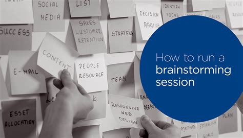 How To Run A Brainstorming Session Make It Happen