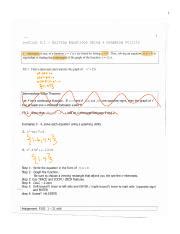 Chapter 3 Pre Calculus Notes Pdf 1 Iii O O Hmm Hmm 1 6 4 43 1 43 2 Section 3 2 Linear And