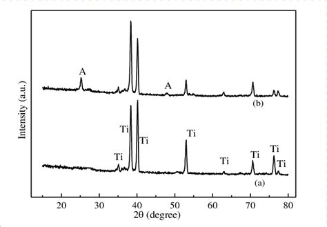 Xrd Patterns Of The Simples A Ti Substrate B Nox I S 6 Tio2 Film Download Scientific