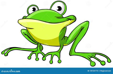 Frog Stock Illustration Image Of Amphibian Wild Peeking 18154775