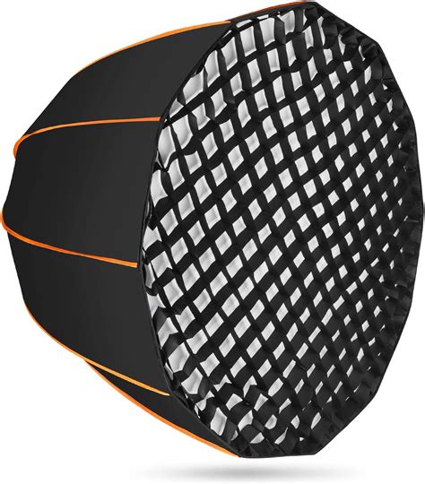 Padom 23 6 60cm Portable Quickly Fast Installation Deep Parabolic Softbox With Honeycomb Grid