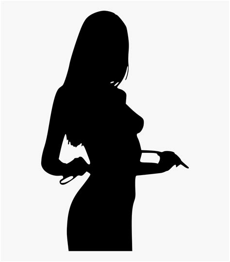 Silhouette Human Woman Sex Sexy People Female Silhouette HD Png Download Transparent