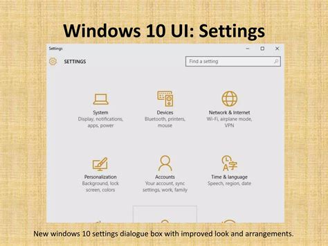 Windows 10 Main User Interface Ui Pptx Windows 10 Main User Interface Ui Pptx