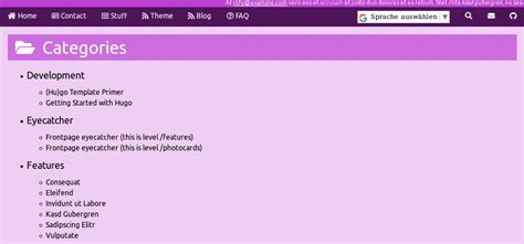 Hugo Theme W3css Basic Examplesite