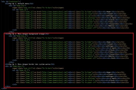 cara custom pop up menu dengan plugins jquery