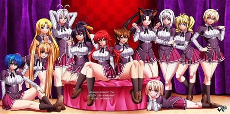 Commission Highschool Dxd Harem By Jadenkaiba On Deviantart