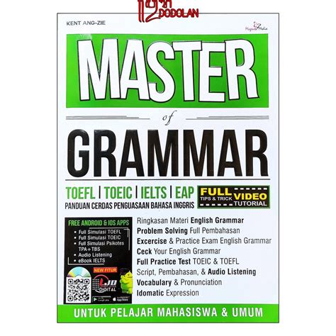 Jual Buku Tes Toefl Toeic Buku Bahasa Master Of Grammar Toefl Toeic