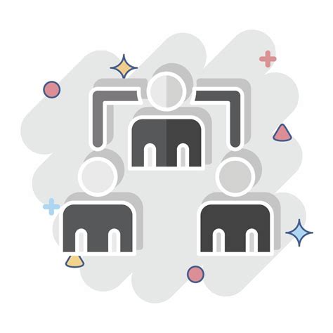 Icon Delegates Related To Electiont Symbol Comic Style Simple Design
