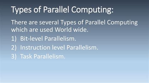 What Is Parallel Computing Online Presentation