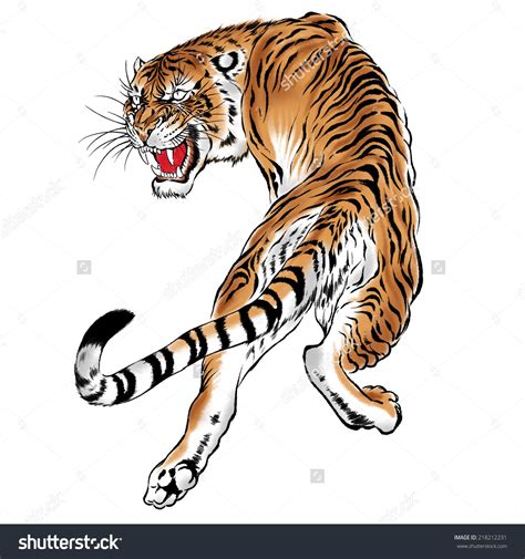 Tiger tattoodesign Japanische tattoos Tiger tätowierung
