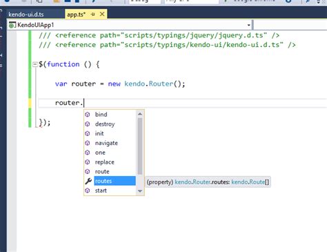 Typescript Router Options In Kendo Ui For Jquery Telerik Forums