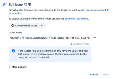 Solved How Do You Set A Value In An Asset Field On Create