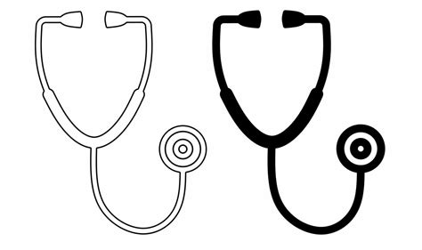 Stethoscope Silhouette Svg
